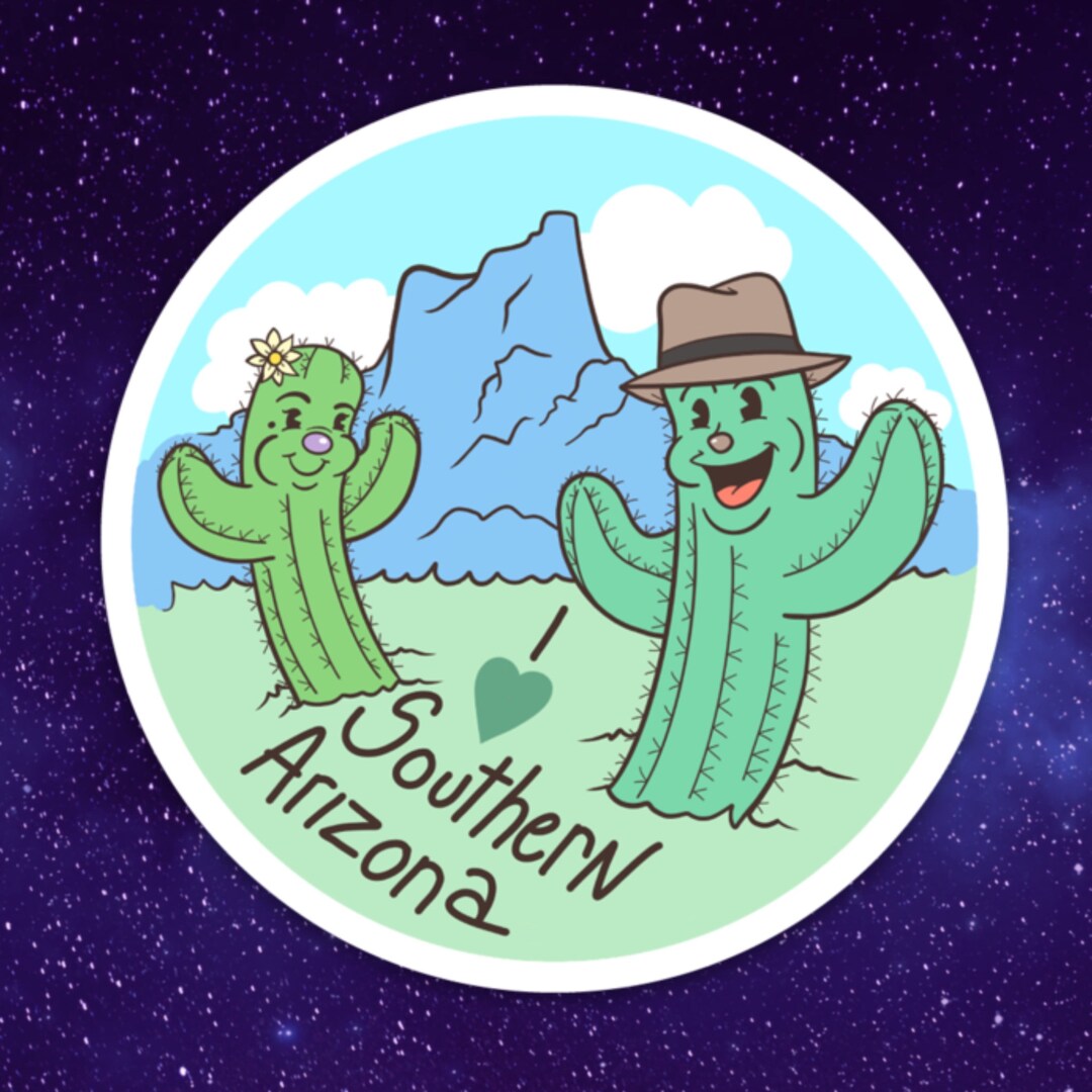 Southern Arizona Love Sticker - Tucson Sticker - Saguaro Sticker ...
