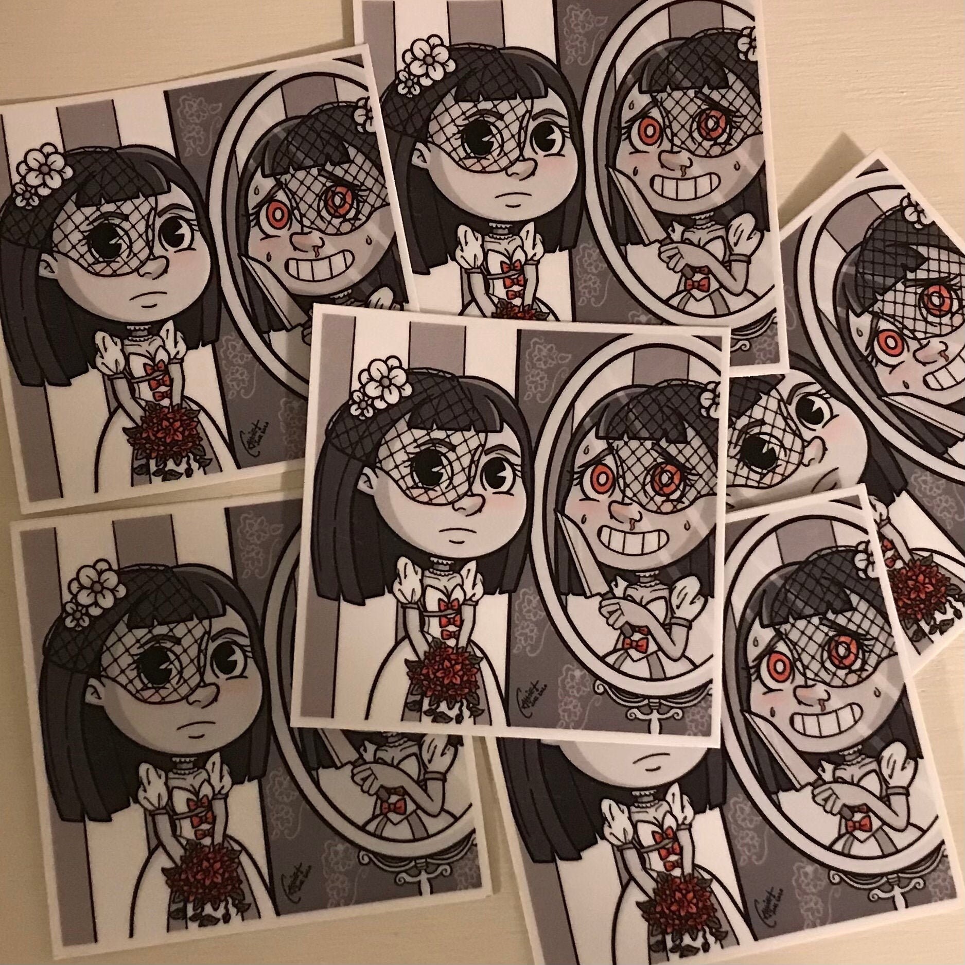 Killer Bride Sticker Halloween Sticker Horror Sticker - Etsy.de