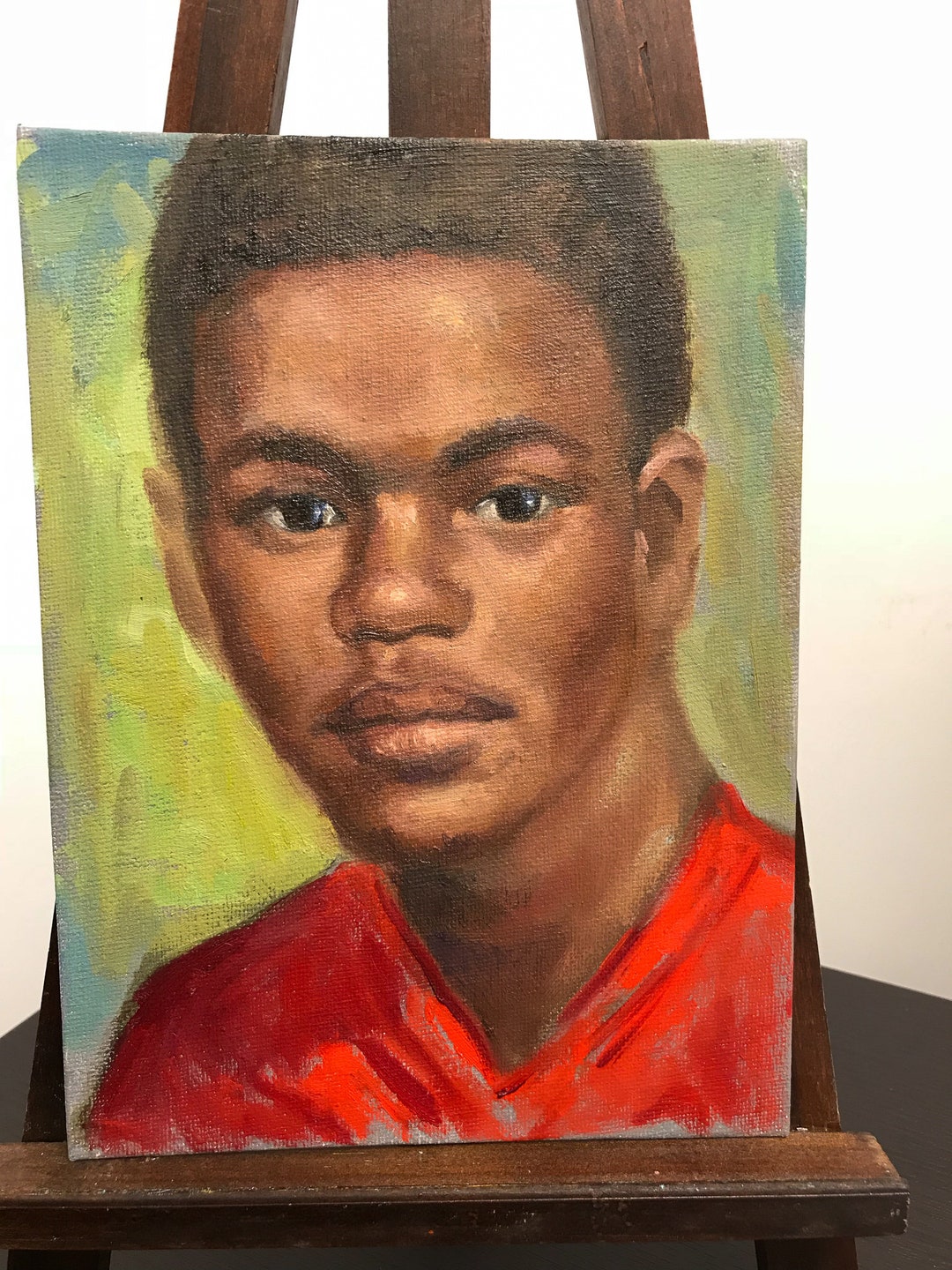 African Male Portrait Original Oil Painting Man Portrait Contemporary ...