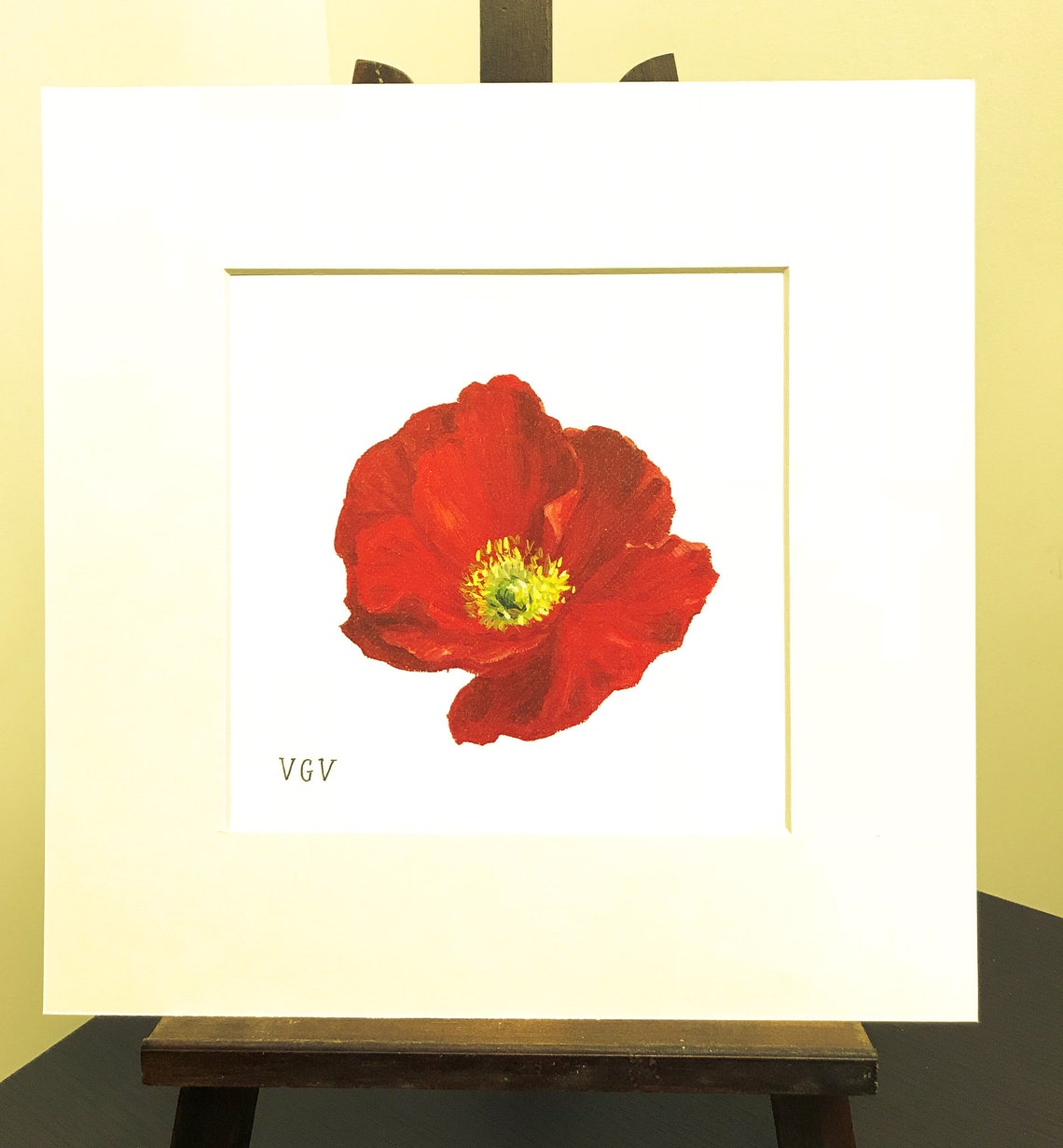 Original Red Poppy Flower Print, Print on Paper, Print Decor, Kids Room ...