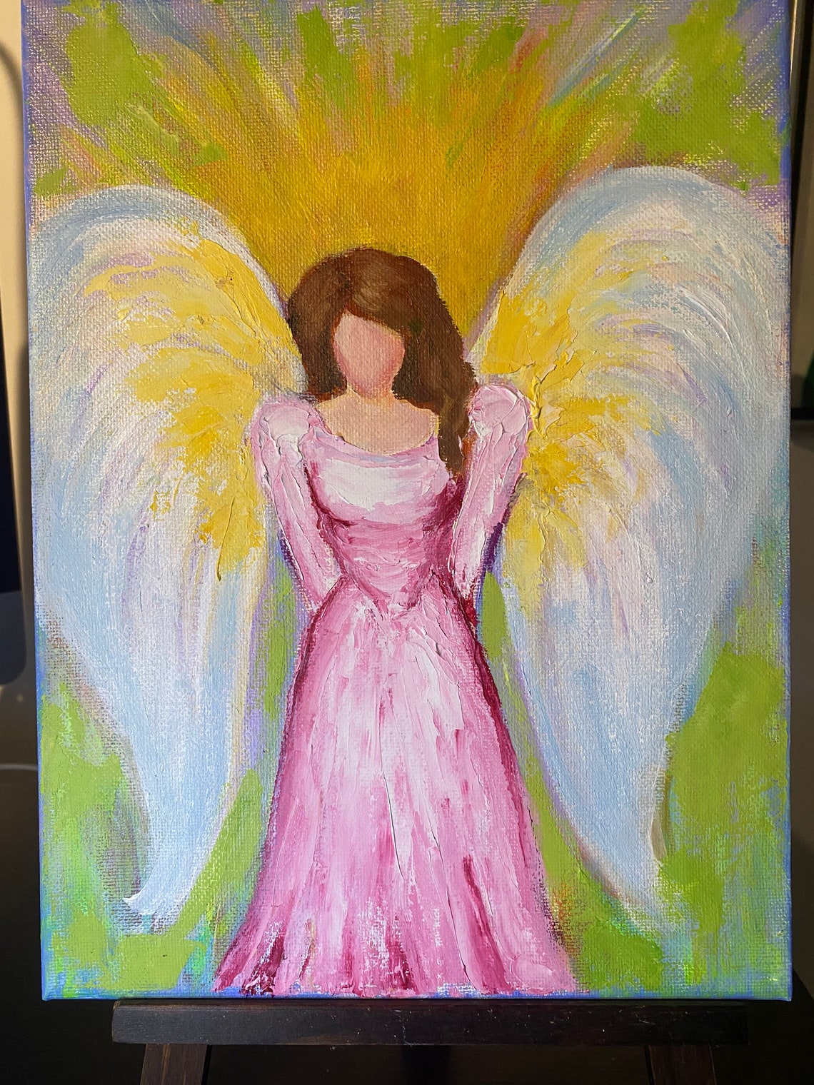 Angel Girl Painting Original Oil Painting Gift Painting - Etsy UK