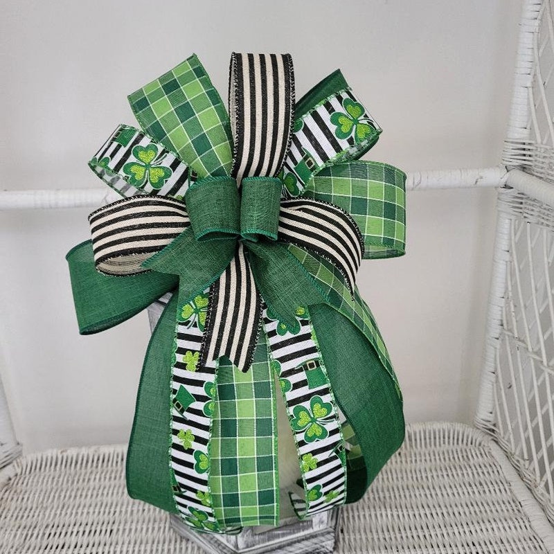 St Patricks Day Bow - Etsy