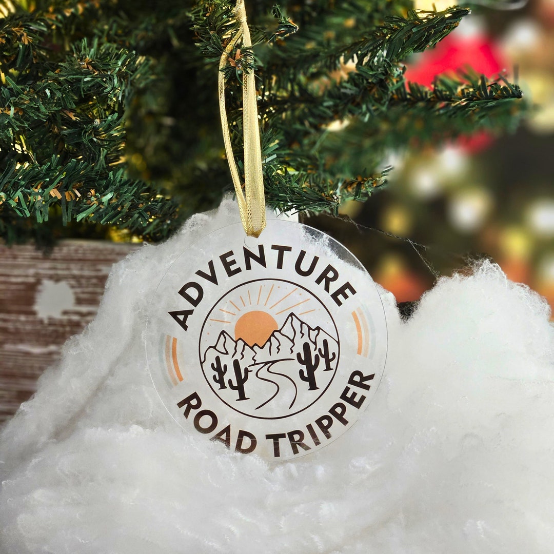 Adventure Road Trip Ornament, Acrylic Ornament, Travel Ornament - Etsy