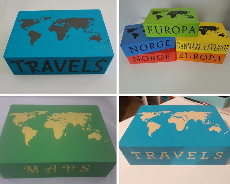 Travel Keepsake Box, Study Abroad Memory Box, Travel Memory Box - Etsy