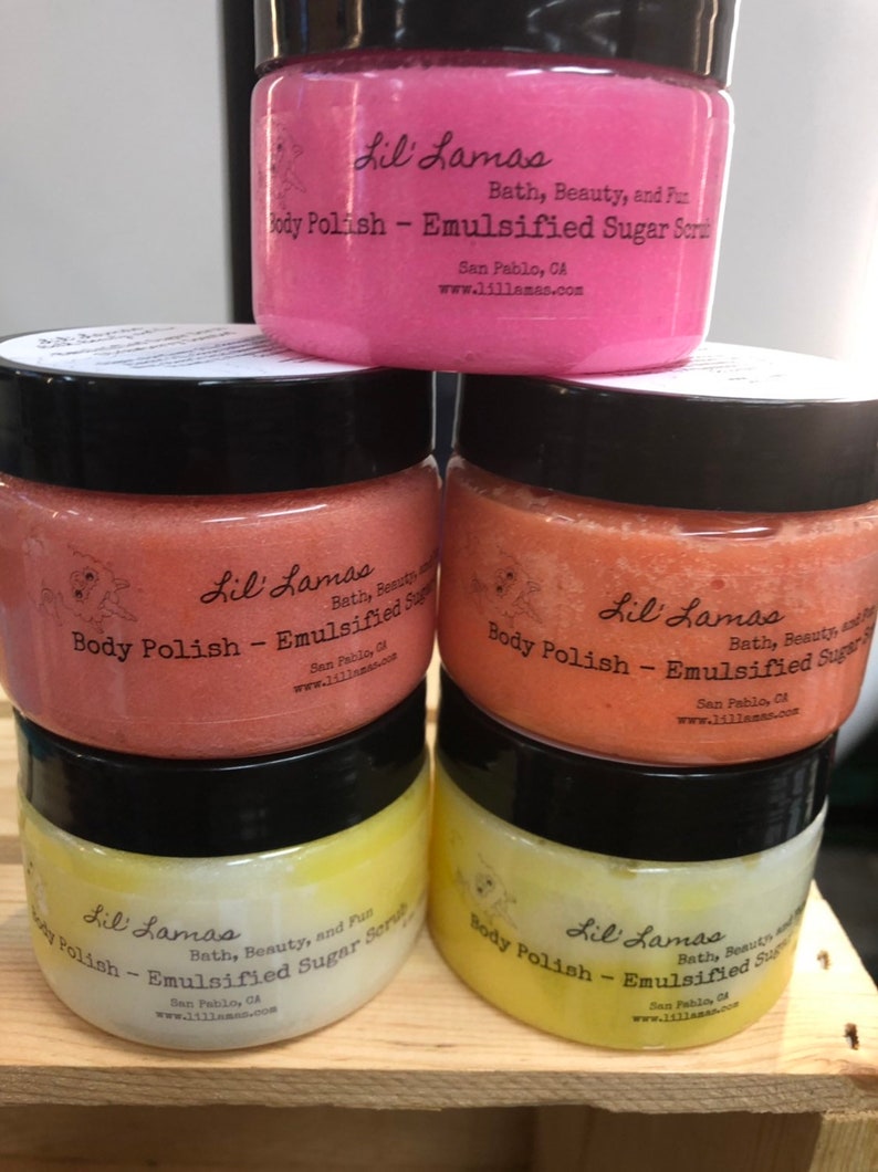 Body Polish Sugar Scrub Emulsified Sugar Scrub Exfoliating Etsy