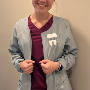 Dental Scrub Jacket - Etsy