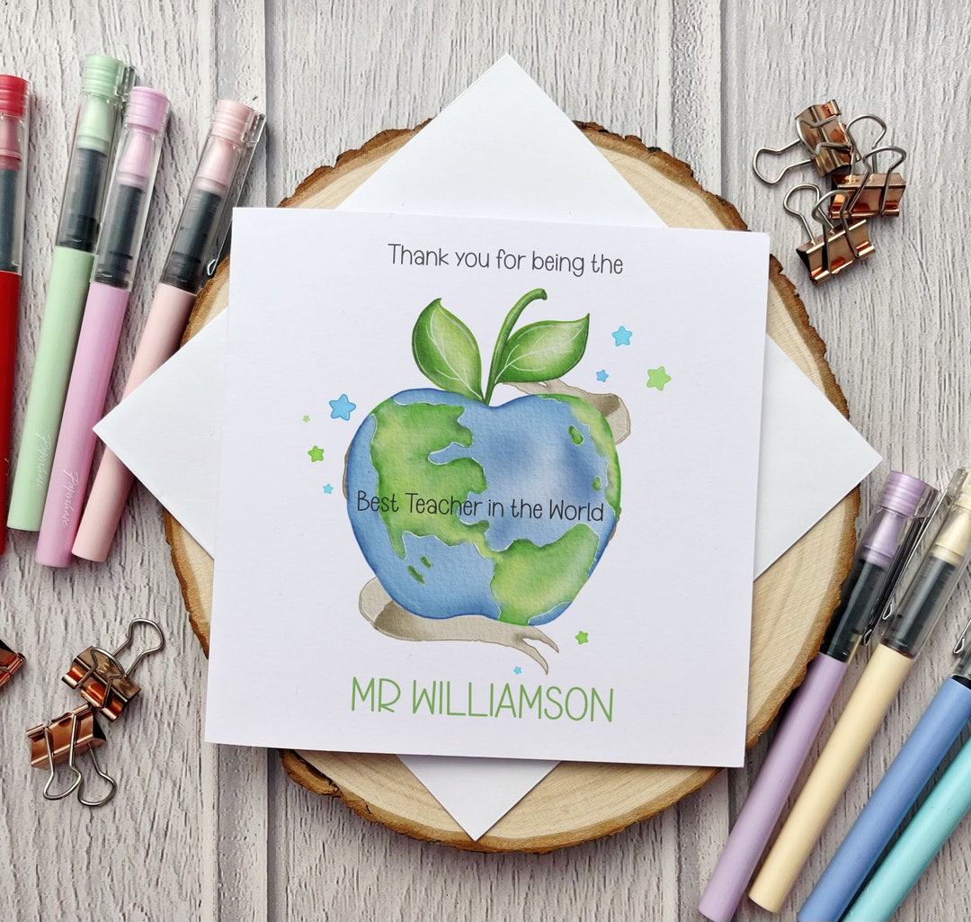 End of School Year Teacher Card, Teacher Appreciation, Thank You ...