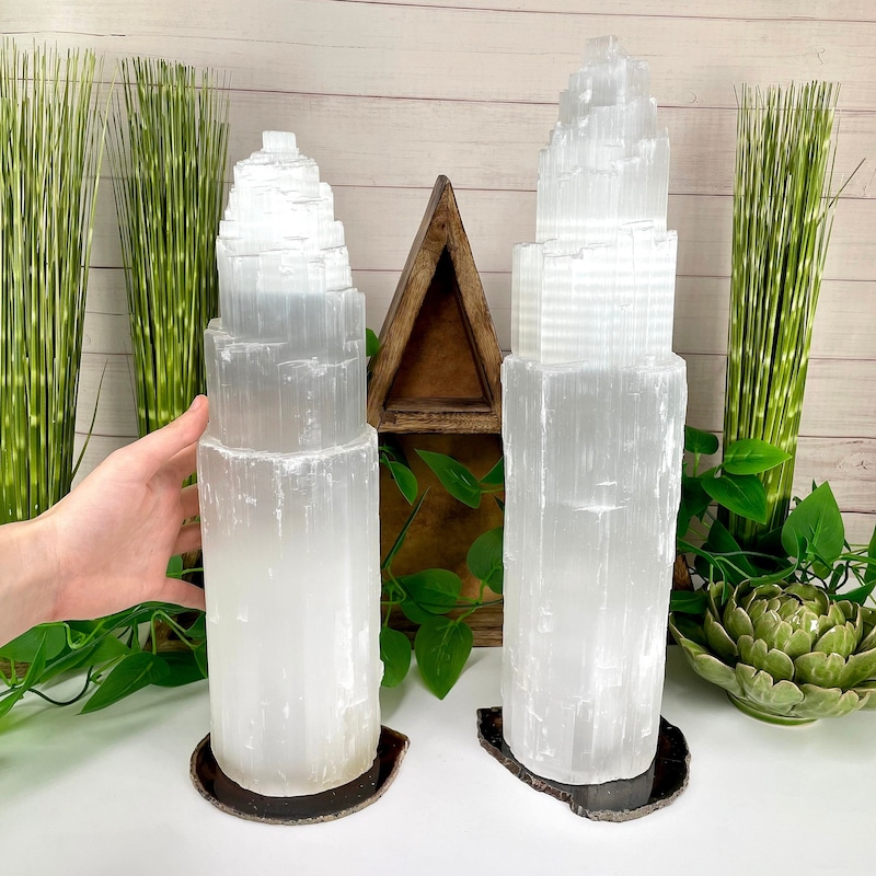 Selenite Lamp - Etsy