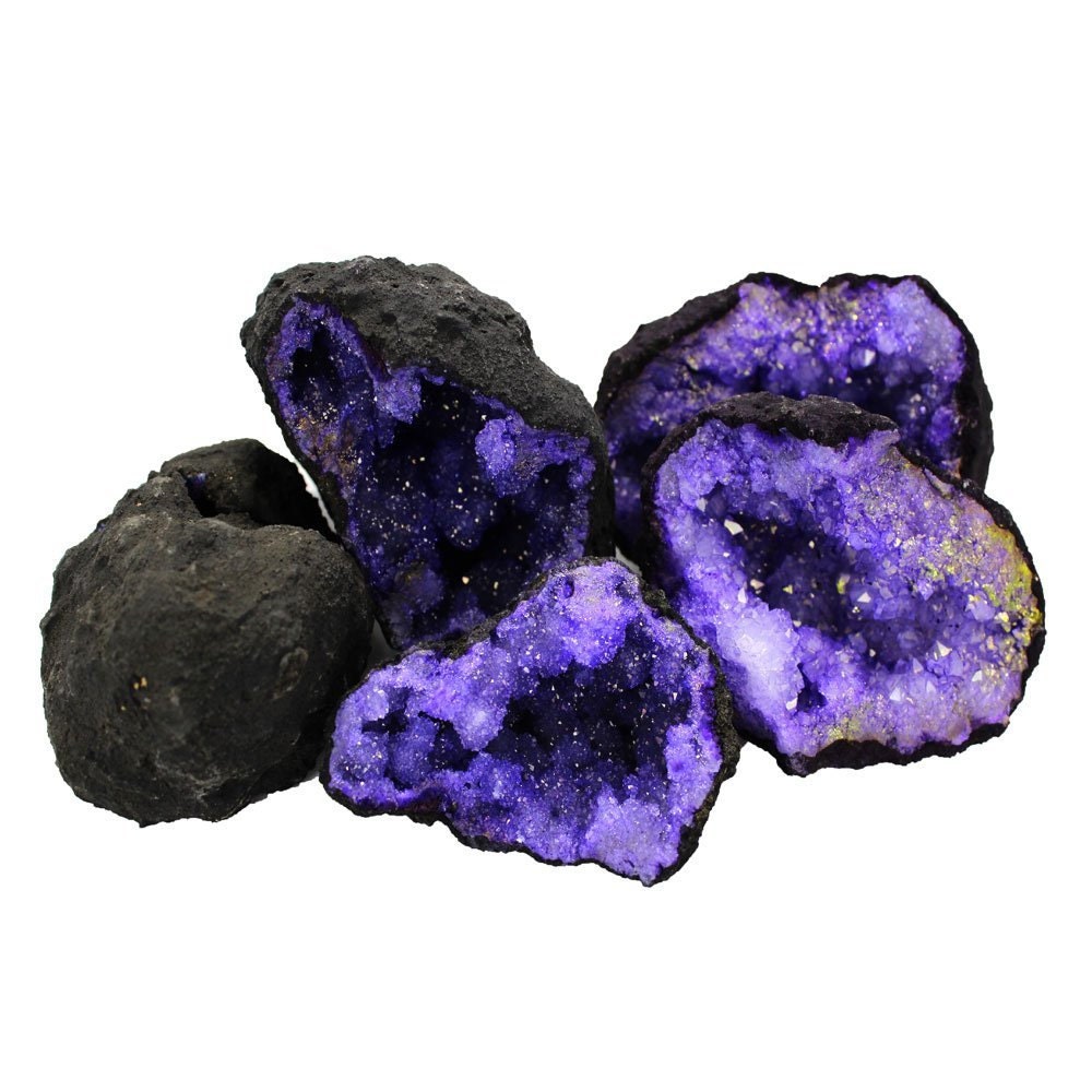 Open Your Own Geode Purple Color Dyed Druzy Geodes - Etsy Canada