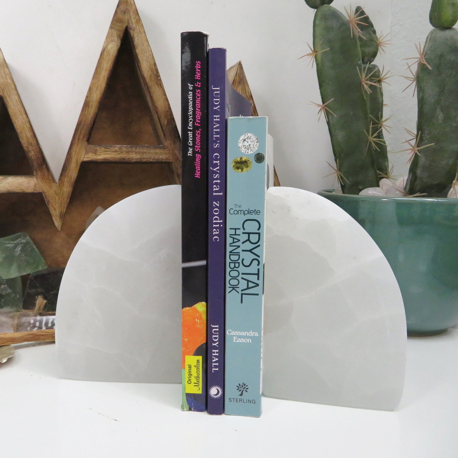 Selenite Book Ends Amazing White Stone Bookend Polished - Etsy