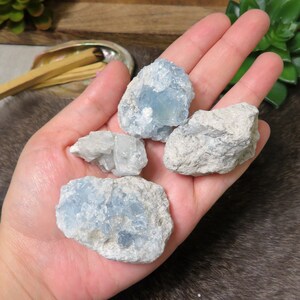 Blue Celestite - Raw Stones - YOU GET ALL - Chakra - Stones - Crystal ...