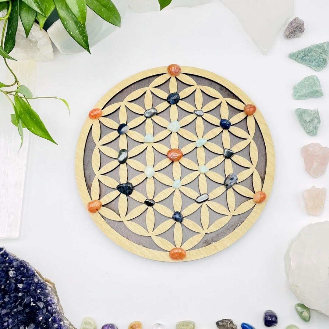 Crystal Grid - Flower of Life - Wooden Grid (RK16-62) - Etsy