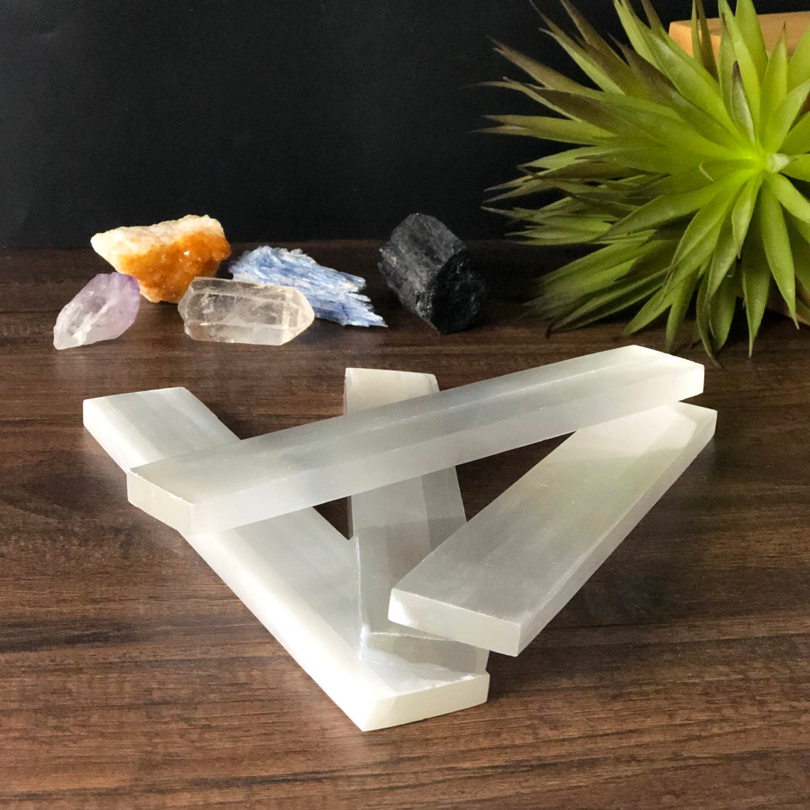 Selenite Bars Long Polished Gypsum Rod Metaphysical - Etsy
