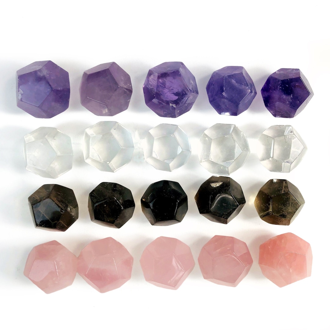 Gemstone Dodecagon – Crystal Grid, Meditation Stone - Etsy