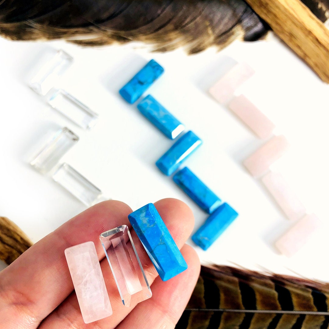 Gemstone Rectangle Bar Shaped Cabochon (RK36B19) - Etsy