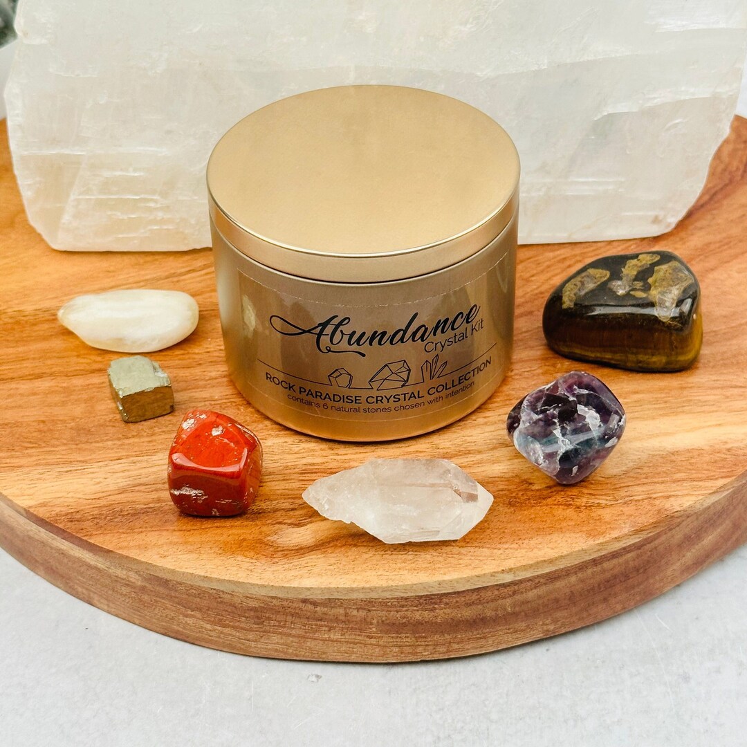 Abundance Crystal Kit - Set of Stones - Tin Collection - Etsy