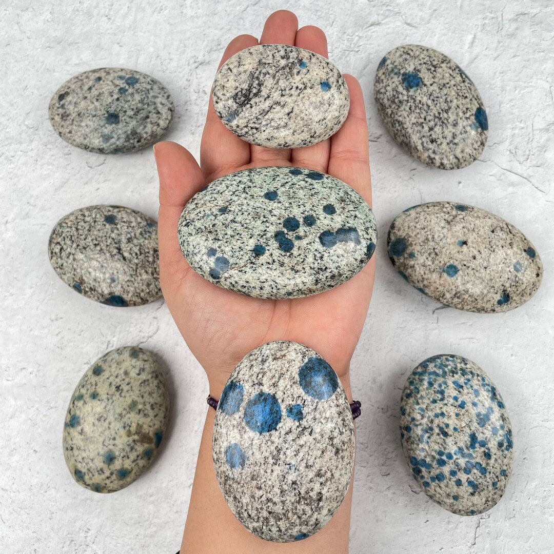 Granite and Azurite Palm Stone - by Weight - Etsy