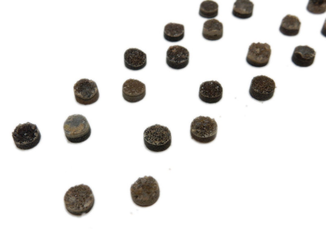 Dark Round Druzy Pair - Beautiful 6mm Round Shaped Druzy (RK35B23-14 ...