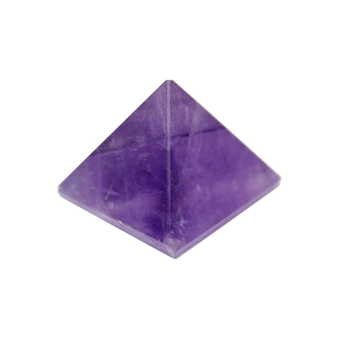 1 (ONE) Small Amethyst Pyramid -- Pyramid Shaped Amethyst Stone ...