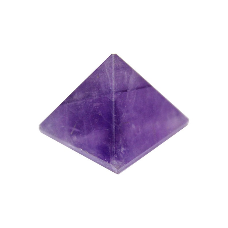 1 (ONE) Small Amethyst Pyramid -- Pyramid Shaped Amethyst Stone ...