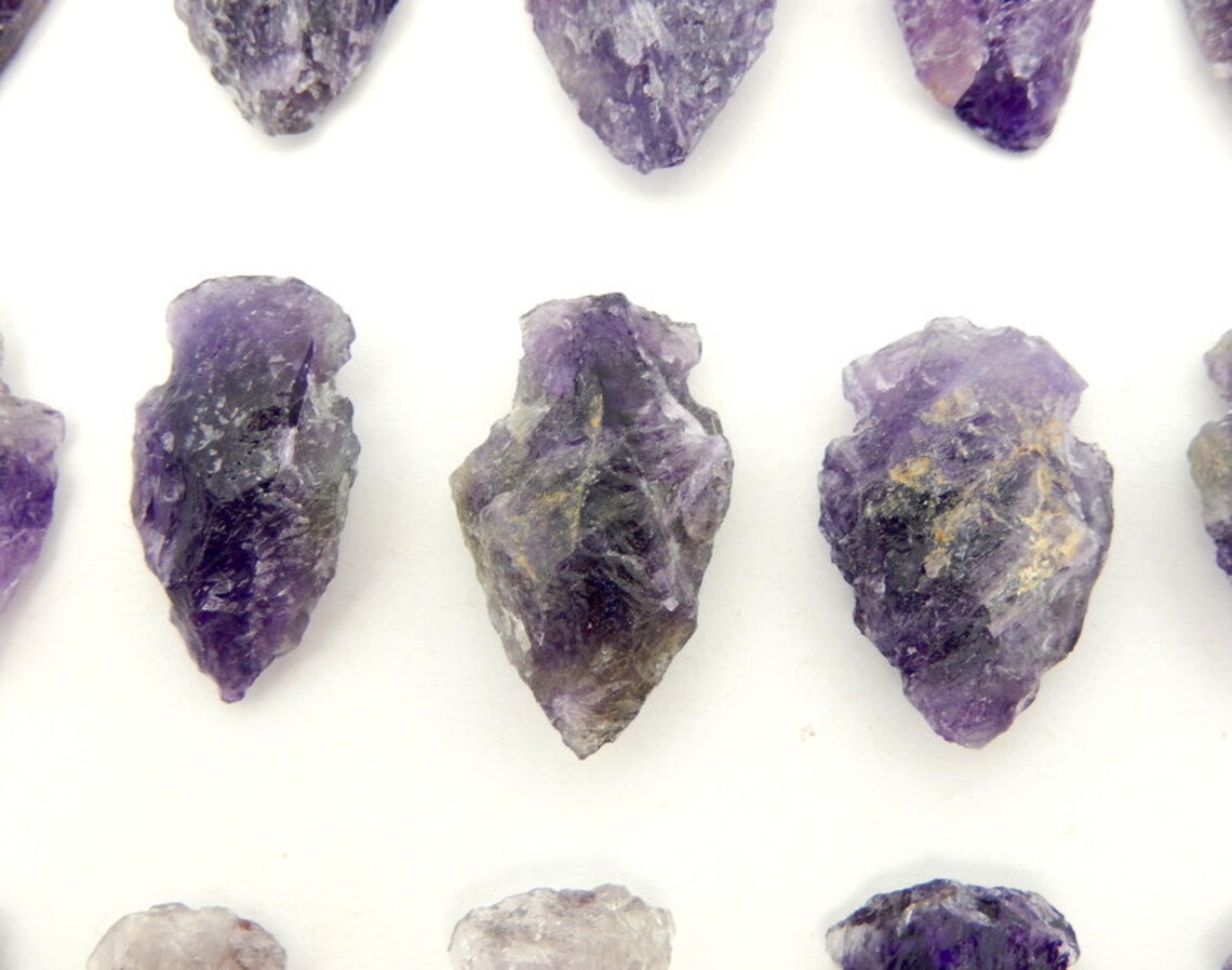 Amethyst Arrowhead Stone -- Jewelry Making and Wire Wrapping - Chakra ...