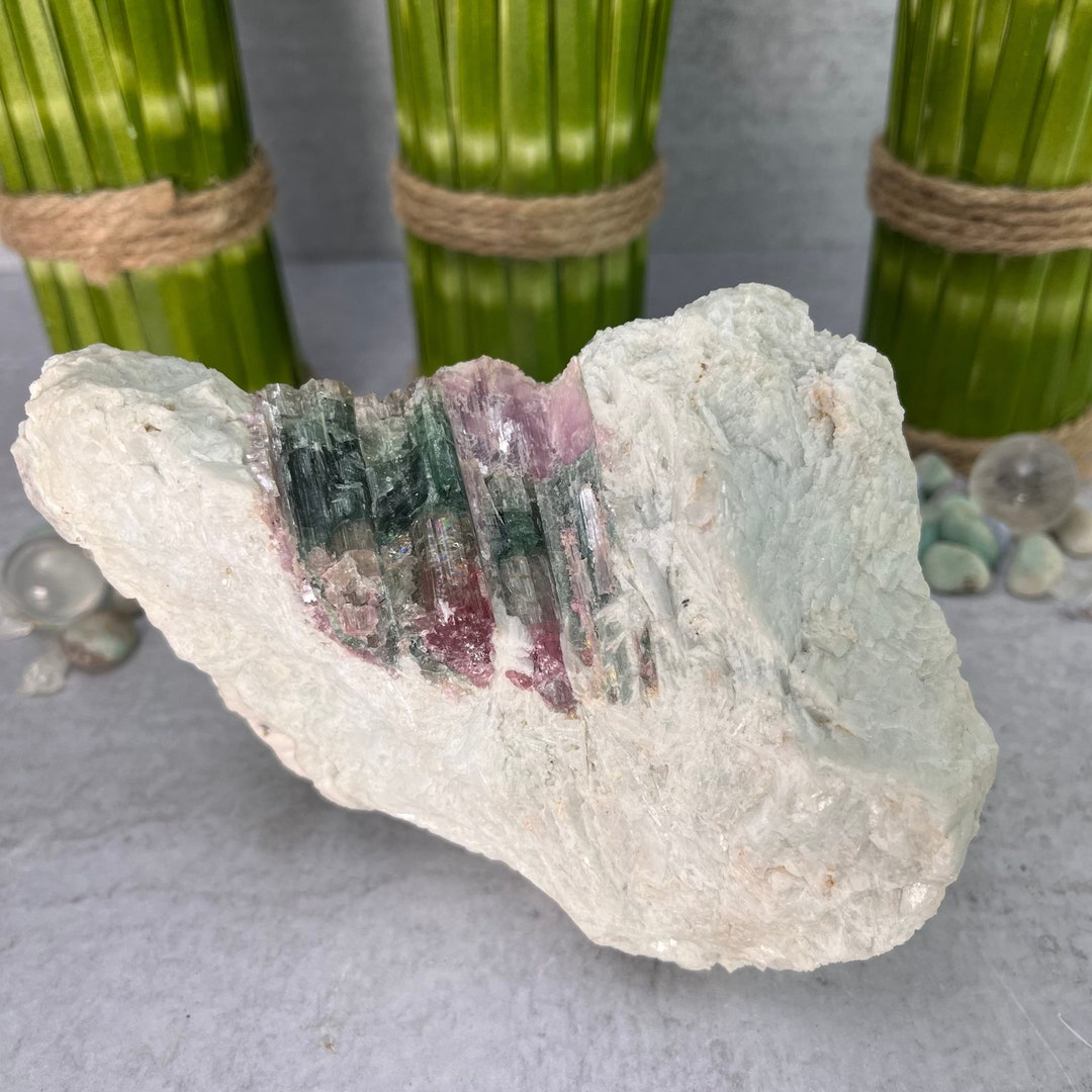 Watermelon Tourmaline on Matrix High Quality OOAK - Etsy