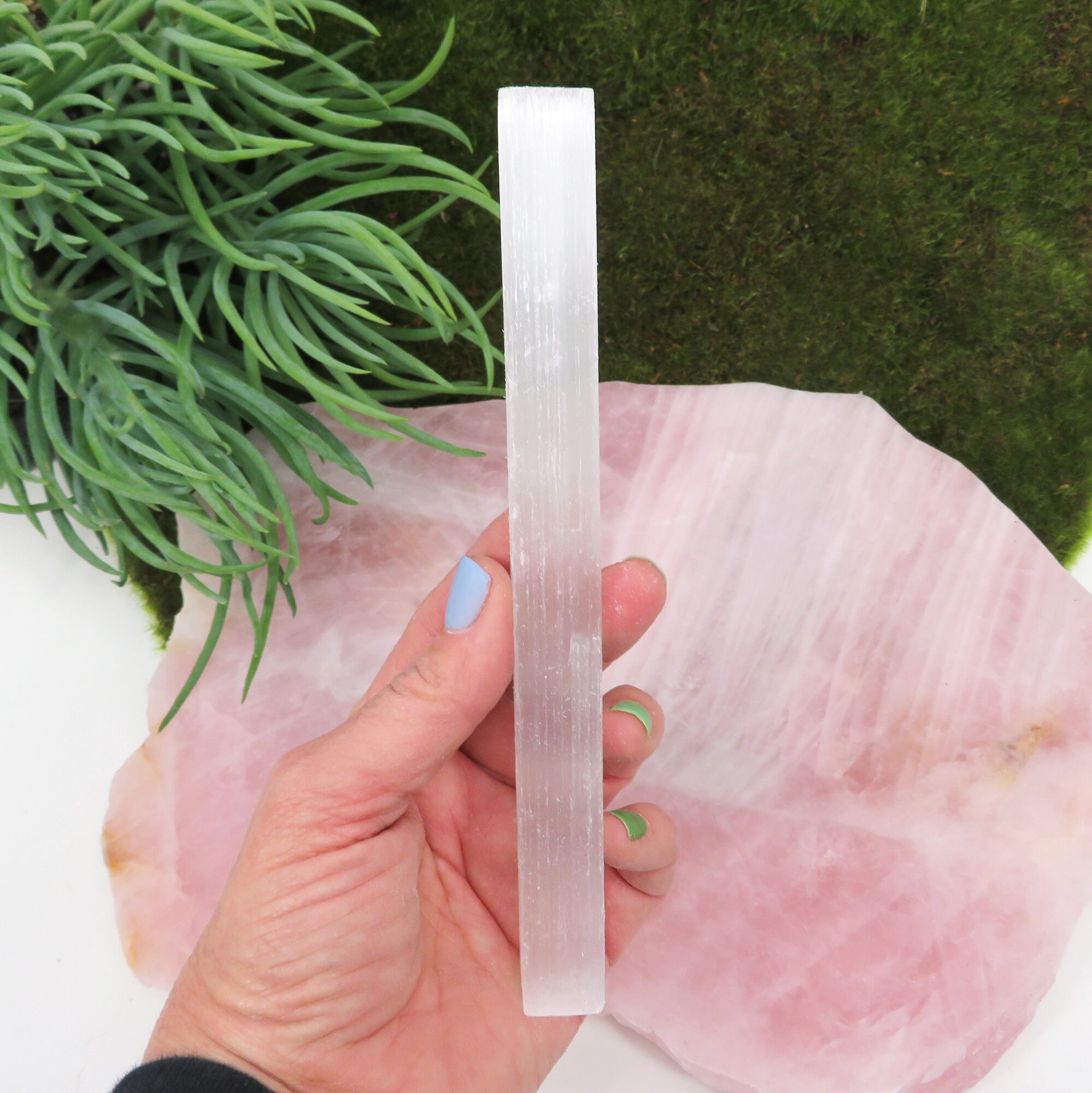 Selenite Rods Long Raw Gypsum Bar Metaphysical Charging | Etsy