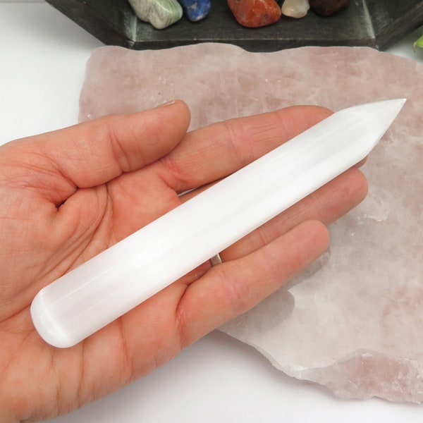 Selenite Wand - Etsy