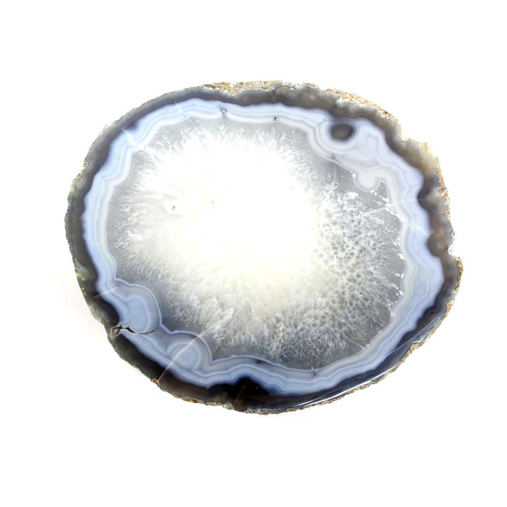 Agate Platter Natural - Large Size - 23 Cm UP - Thick Agate Slab ...