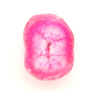 Solar Quartz Bead - Pink Dyed Solar Quartz Bead - Top Side Drilled Bead ...