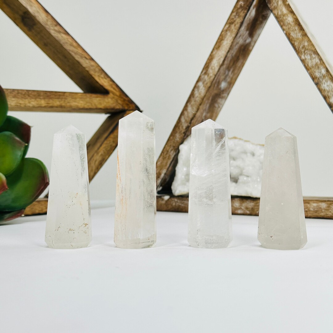 Large Crystal Quartz Tower Obelisk Point Drilled - Etsy