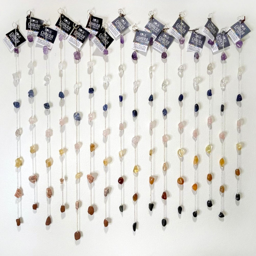 Crystal Chakra Wall Hanger - Choose Rough and Tumbled Stones - Etsy
