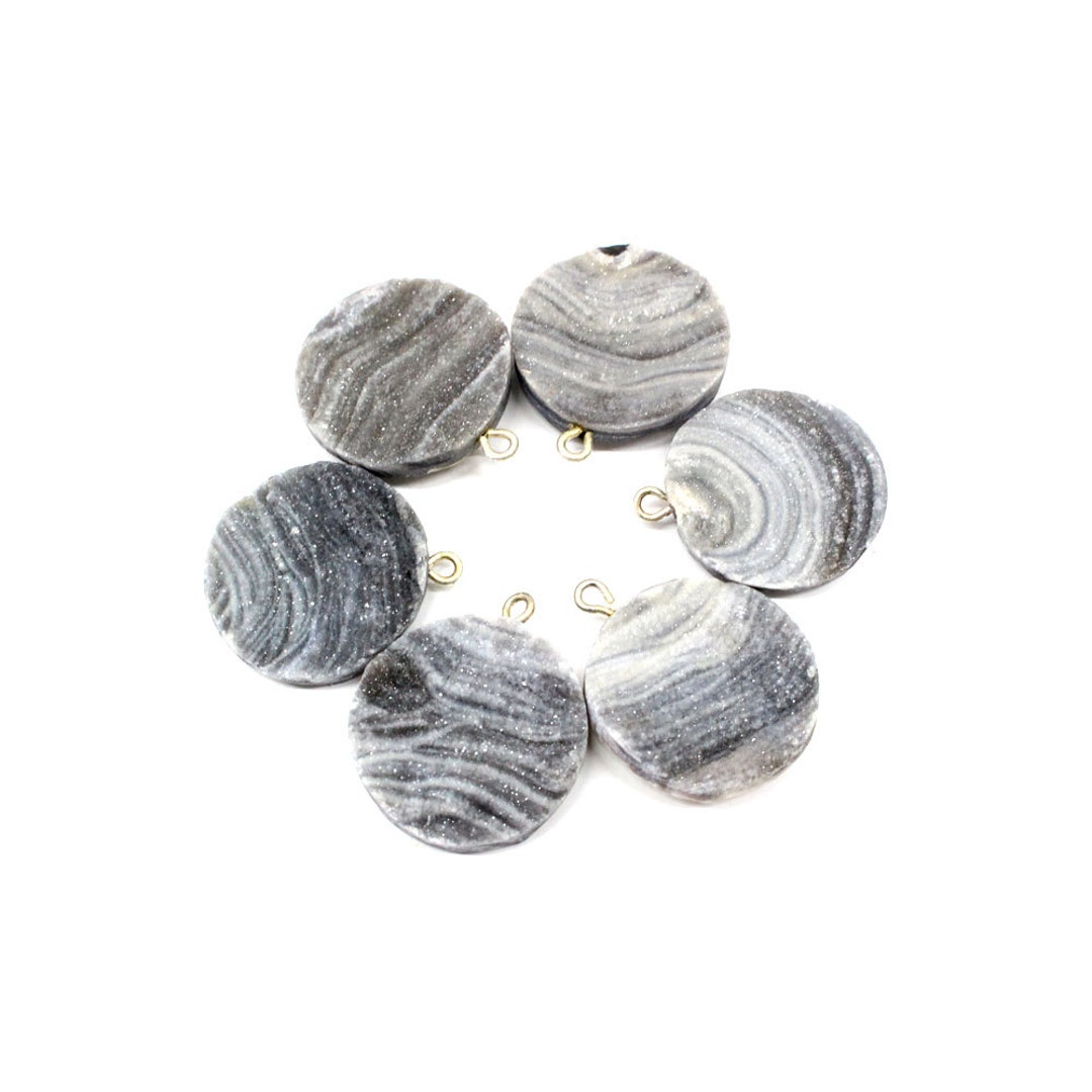 2pcs Galaxy Round Druzy Pendant Pair RK35B16-02 - Etsy