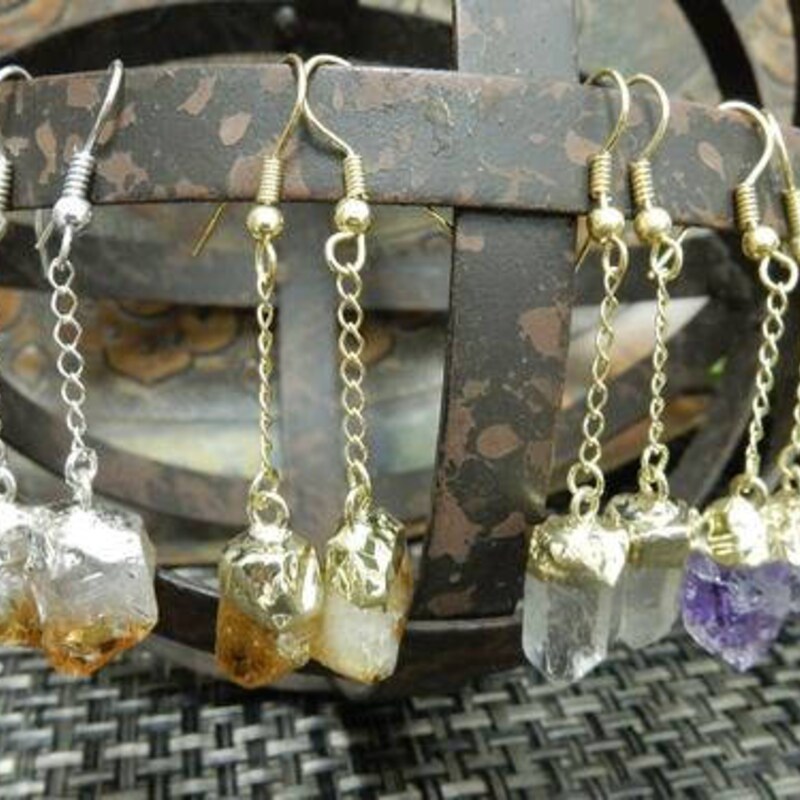 Crystal Chain Earrings - Etsy