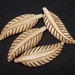 Bone Leaf Gorgeous Light Brown Carved Bone Leaf Top Side - Etsy