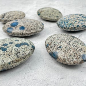 Granite and Azurite Palm Stone - by Weight - Etsy