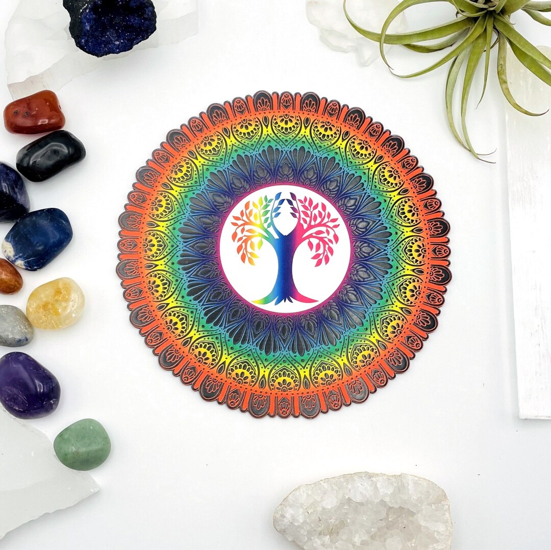 Crystal Grid Tree of Life Wooden Home Decor RK15-09 - Etsy