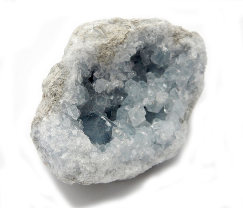 Raw Celestite Cluster - Madagascar, High Vibration Stone - Etsy