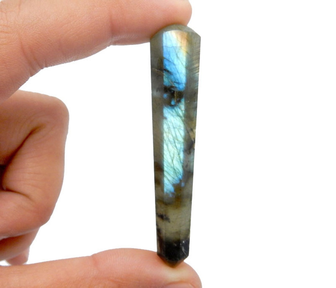 Labradorite Crystal Massage Wand -therapy Wand - Jewelry Supply - Wire ...