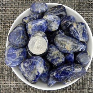 1 Lb Blue Sodalite Tumbled Gemstones – Polished Stones, Jewelry ...