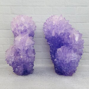Salt Formation - Salt Crystals - Dyed Light Purple - Home Decor - Etsy