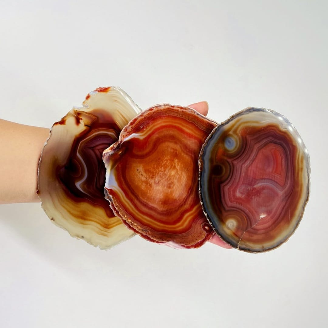 Red Agate Slice - Agate Slices #5 (AGBS) - Etsy