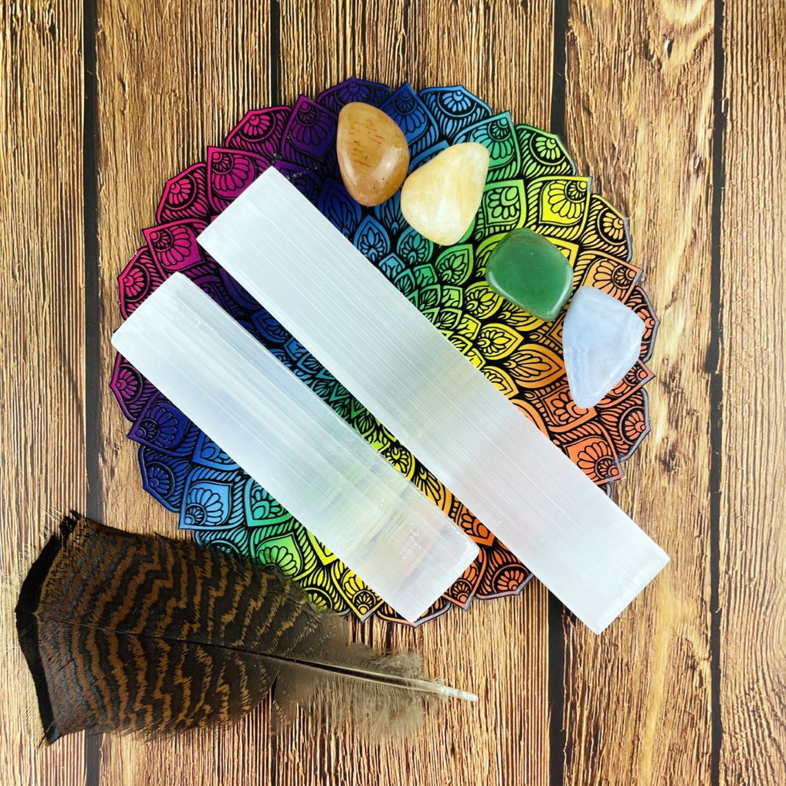 Selenite Bars Long Polished Gypsum Rod Metaphysical - Etsy