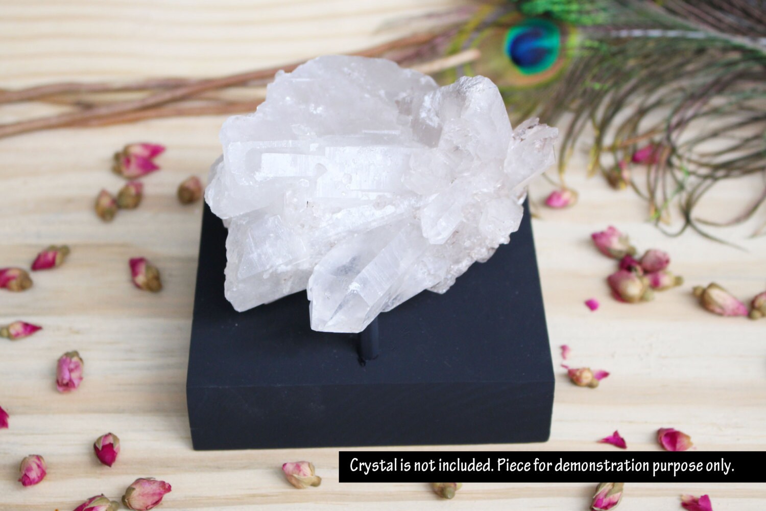 Crystal Stand 3-pin Wood Stand for Crystal Display Feng | Etsy