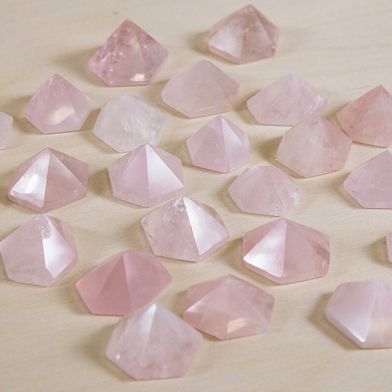 Hexagonal Pyramid Amethyst Citrine Rose Quartz Crystal - Etsy