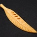 Bone Leaf Beautiful Light Brown Carved Bone Leaf Top Side - Etsy
