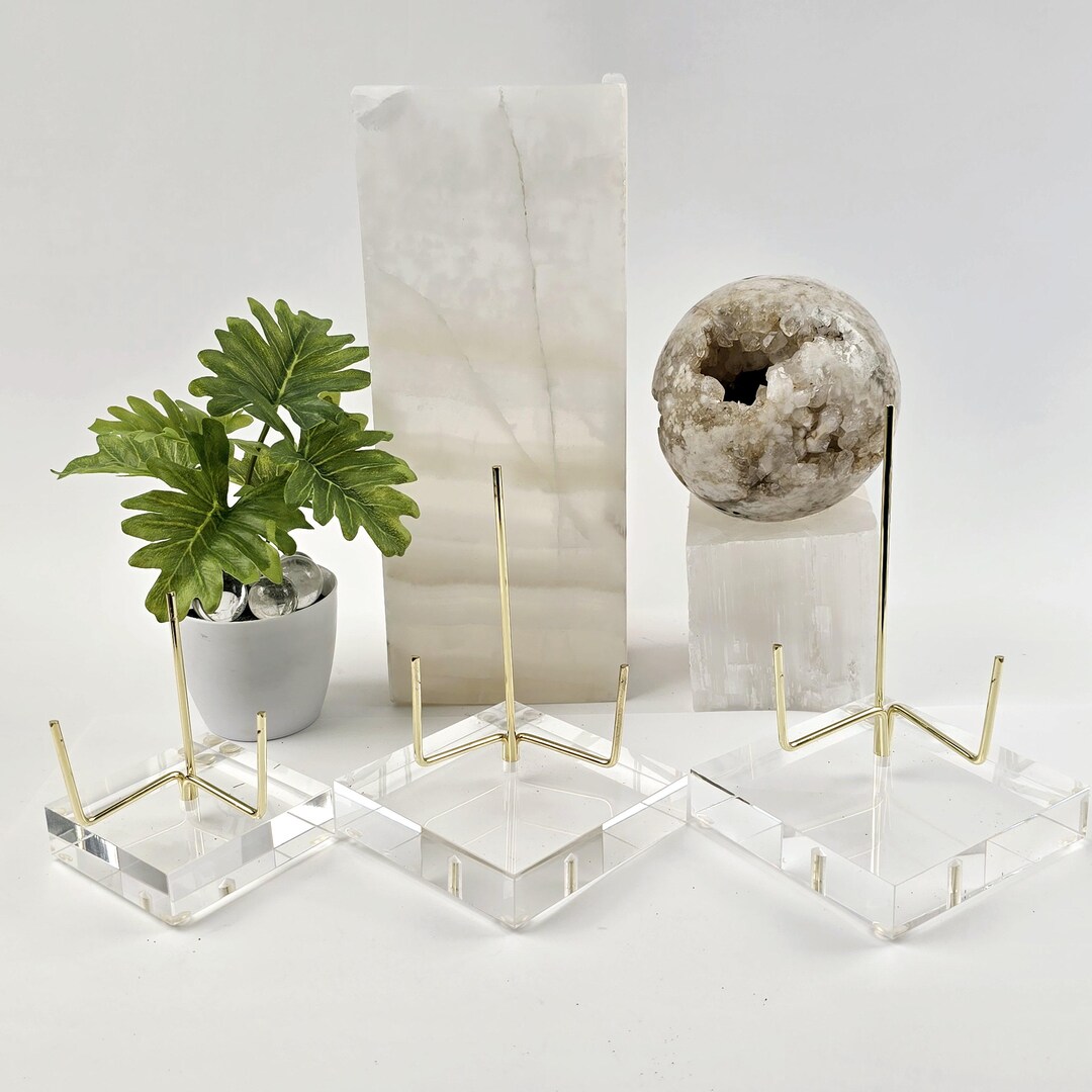 Crystal Display Stand - Acrylic Gem Holder- Feng Shui - Crystal Decor ...