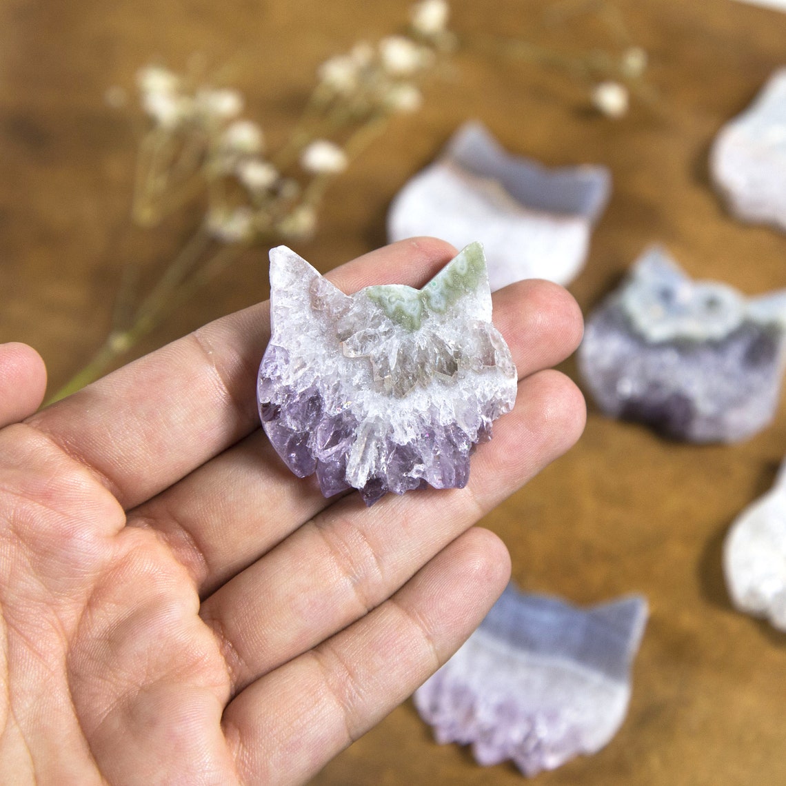 Amethyst Cat Kitty Cabochon Cat jewelry Stone Jewelry | Etsy