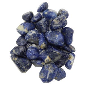 1 Lb Blue Sodalite Tumbled Gemstones – Polished Stones, Jewelry ...