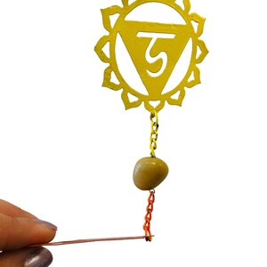 7 Chakras Metal Wall Hanger With Tumbled Chakra Stones - Etsy